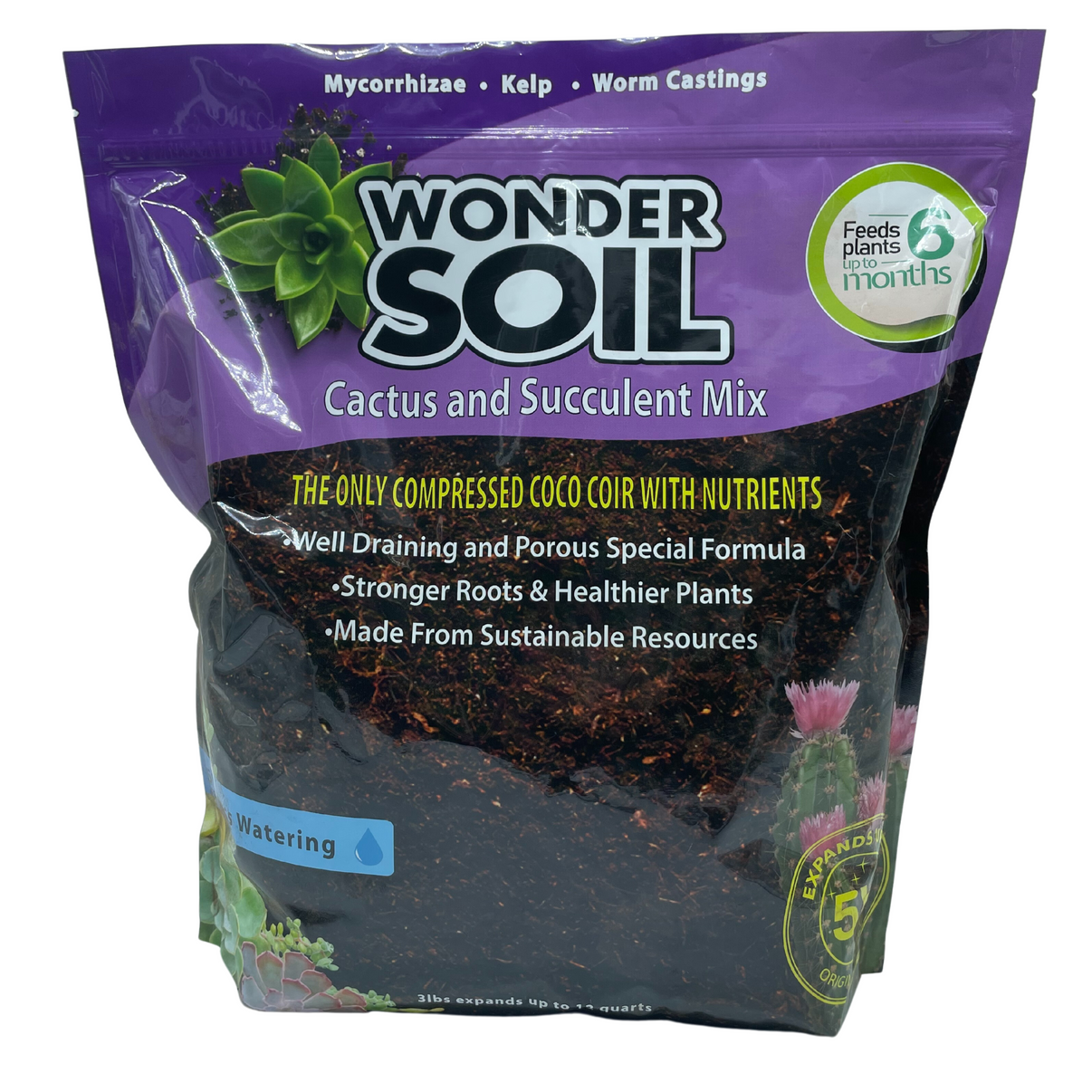 Cactus and Succulent Mix With Nutrients (3 lb.) – Wonder Soil